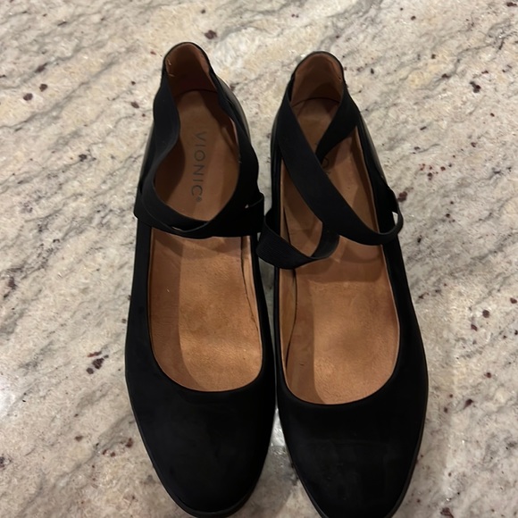 Vionic Shoes Vionic Ellery Women 1 Black Suede Ankle Strap Wedge Shoes Poshmark